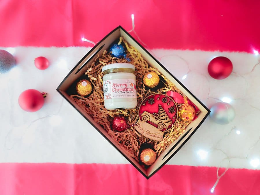 Wooden Basket – Large Christmas Bundle | Ideally Gift